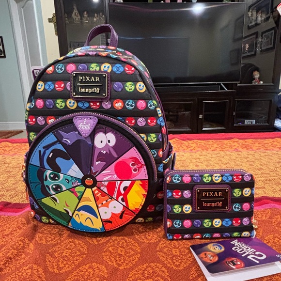 Loungefly | Bags | Loungefly Inside Out 2 Backpack And Wallet | Poshmark